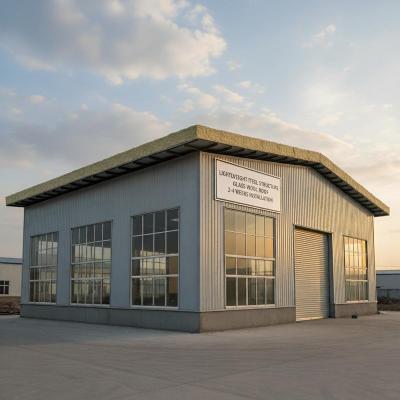 China Steel Sandwich Panel Wall Type Steel Structure Workshop Built with Concrete Foundation and Painting Finishing Providing Structural Support for sale