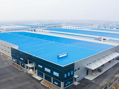 China Galvanized Steel With Anti rust Paint Steel Storage Building Incorporating Hot Rolled Welded H Section Steel Beams For Corrosion Resistance for sale