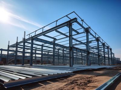 China Steel Structure Warehouse Steel warehouse frameworks providing stable structure and adaptable design for warehousing solutions for sale
