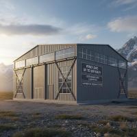 China Steel Structure Warehouse with Wind Load Up To 300 Km/h, Customizable Span 10-30 Meters, and Earthquake Resistant Design for sale