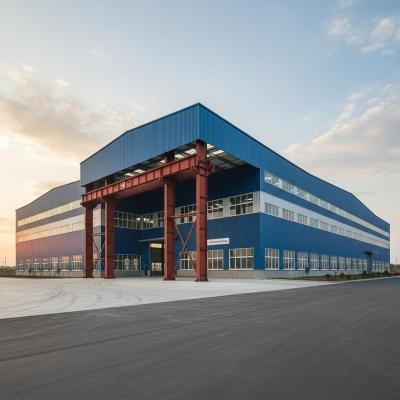 China Steel Color Sheet Wall Cladding Portal Steel Structure Steel Frame Warehouse Designed for Heavy Load Bearing and Space Utilization for sale