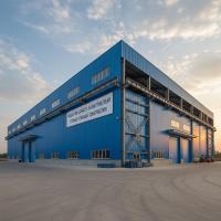 China Blue Wall Color Steel Frame Warehouse Offering 50000tons per Year Production Capacity Designed for Storage and Durable Construction Needs for sale