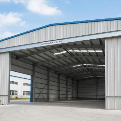 China Hot Dipped Galvanized Purlin Steel Structure Warehouse Column Optional Fire Protection System Warehouse Storage Building for sale