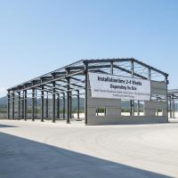 China Installationtime 2-4 Weeks Depending On Size Steel Frame Warehouse Made From Carbon Structural Steel Q355b Providing And Durable Storage for sale