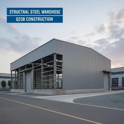 China Carbon Structural Steel Q235B Metal Structure Warehouse Providing and Long Lasting Construction for Storage Applications for sale