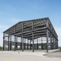 China Q235B Raw Steel Material Steel Structure Warehouse Featuring 30 Percent Roof Pitch and Installation Scope for Storage Buildings for sale