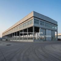 China Sliding Window Steel Structure Warehouse with 30000ton Year Capacity and Lifetime Over 50 Years Durable Storage Solution for sale