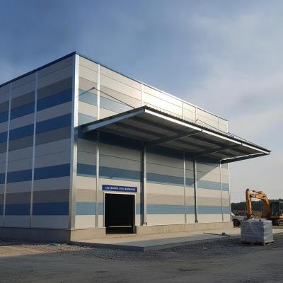 China CAD Design Steel Structure Warehouse Offering Sandwich Panel Thickness Between 50-200mm and Cannopy Frame double Sheet Built for Construction for sale