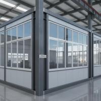 China Aluminum Alloy Windows Steel Structure Warehouse Customizable Length Using GMAW Welding Method Ideal for Space Management for sale