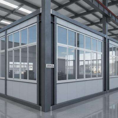 China Aluminum Alloy Windows Steel Structure Warehouse Customizable Length Using GMAW Welding Method Ideal for Space Management for sale