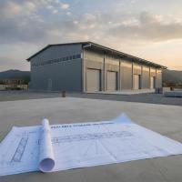 China Buyer drawing plan metal structure warehouse featuring concrete foundation type designed for and scalable storage solutions for sale
