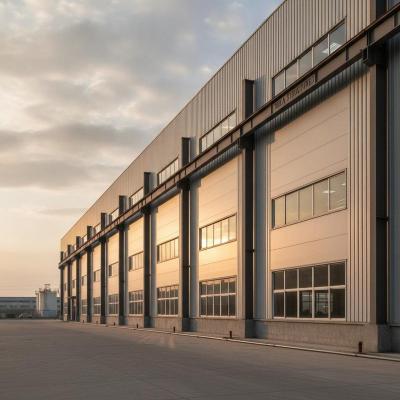 China Tekla Structures Steel Structure Warehouse Incorporating Q355B Low Carbon Steel Aluminum Alloy Window and Long Fatigue Life for Industrial for sale