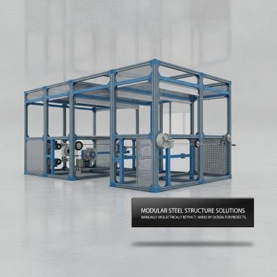 China Manually Or Electrically Retract Modular Steel Structure Varies By Design Modular Steel Structure Solutions For Projects for sale