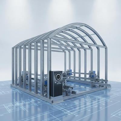 China Manually Or Electrically Retract Pre-engineered Steel Structure Designed with CAD Drawing Design Ensuring Precision and Assembly for sale