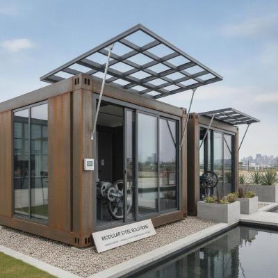 China Varies By Design Steel Modular Building Retract Manually Or Electrically Modular Steel Building Solutions Suitable For Commercial Projects for sale