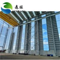 China Industrial design style steel frame warehouse utilizing circular steel tube tie rod designed for support and industrial storage for sale