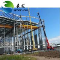 China Industrial design style steel frame warehouse utilizing circular steel tube tie rod designed for support and industrial storage for sale