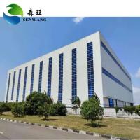 China Industrial design style steel frame warehouse utilizing circular steel tube tie rod designed for support and industrial storage for sale