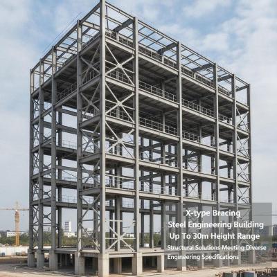 China X-type Bracing Steel Engineering Building Up To 30m Height Range Structural Solutions Meeting Diverse Engineering Specifications for sale