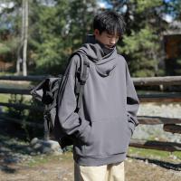 China Vintage Turtleneck Windproof Face Cover Hoodie, Unique Introvert Street Casual Sweatshirt for sale