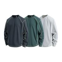 China Loose Round Neck Sun Protection Sweatshirt, Antibacterial Quick Dry Breathable Running Top for sale