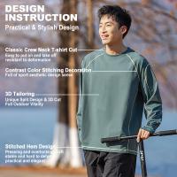 China Loose Round Neck Sun Protection Sweatshirt, Antibacterial Quick Dry Breathable Running Top for sale