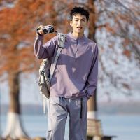 China OEM Custom UPF50+ Fine Stripe Half Zip Stand Collar Long Sleeve Shirt Antibacterial Quick Dry Hiking Outdoor Top for sale