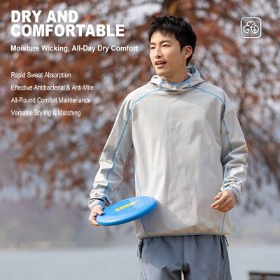 China Lightweight Quick Dry Breathable Loose Hoodie, Outdoor Sports Moisture Wicking Casual Sweatshirt for sale