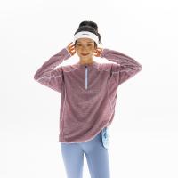 China Custom OEM ODM Stand Collar Air Breath Thermal Fleece Pullover, Antibacterial Color Block Outdoor Hiking Top, Custom Logo & Fabric Supported for sale