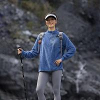 China Custom OEM ODM Stand Collar Air Breath Thermal Fleece Top, Antibacterial Color Block Outdoor Hiking Pullover, Custom Logo & Fabric Available for sale
