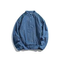 China Custom OEM ODM Stand Collar Air Breath Thermal Fleece Pullover, Constant Temperature Warm Color Block Outdoor Hiking Top, Custom Logo & Fabric Supported for sale