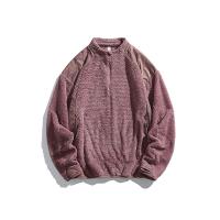 China Custom OEM ODM Stand Collar Air Breath Thermal Fleece Pullover, Constant Temperature Warm Color Block Outdoor Hiking Top, Custom Logo & Fabric Supported for sale