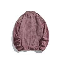 China Custom OEM ODM Stand Collar Air Breath Thermal Fleece Pullover, Constant Temperature Warm Color Block Outdoor Hiking Top, Custom Logo & Fabric Supported for sale