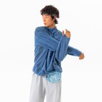 China Custom OEM ODM Stand Collar Air Breath Thermal Fleece Pullover, Constant Temperature Warm Color Block Outdoor Hiking Top, Custom Logo & Fabric Supported for sale