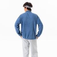 China Custom OEM ODM Stand Collar Air Breath Thermal Fleece Pullover, Constant Temperature Warm Color Block Outdoor Hiking Top, Custom Logo & Fabric Supported for sale