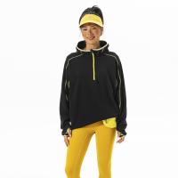 China Custom OEM ODM Half Zip Hooded Thermal Pullover, Constant Temperature Warm Grid Outdoor Fleece Top, Custom Logo & Fabric Supported for sale