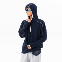 China Custom OEM ODM Half Zip Hooded Thermal Pullover, Constant Temperature Warm Grid Outdoor Fleece Top, Custom Logo & Fabric Supported for sale