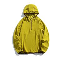 China Custom OEM ODM Half Zip Hooded Thermal Pullover, Constant Temperature Warm Grid Outdoor Fleece Top, Custom Logo & Fabric Supported for sale