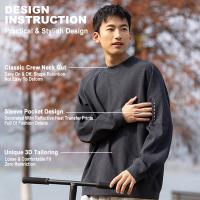 China Outdoor Moisture Wicking Quick Dry Antibacterial Crew Neck Loose Fit Couple Sports Sweatshirt for sale