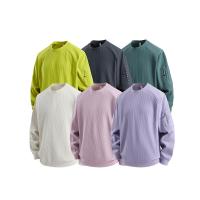 China Outdoor Moisture Wicking Quick Dry Antibacterial Crew Neck Loose Fit Couple Sports Sweatshirt for sale