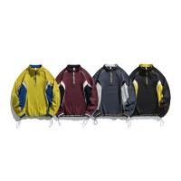 China Custom OEM ODM Half Zip Stand Collar Thermal Pullover, Constant Temperature Warm Outdoor Color Block Fleece Top, Custom Logo & Fabric Supported for sale