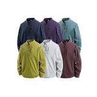 China Outdoor Hiking Stand Collar Long Sleeve Antibacterial Quick Dry Sun Protection Loose Couple Sports T-Shirt for sale