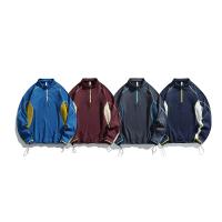 China Stand Collar Color Block Jacket Thermal Antibacterial Polartec Fleece Outdoor Pullover for sale