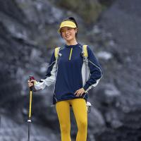 China Stand Collar Color Block Jacket Thermal Antibacterial Polartec Fleece Outdoor Pullover for sale
