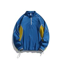 China Stand Collar Color Block Jacket Thermal Antibacterial Polartec Fleece Outdoor Pullover for sale