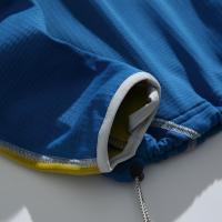 China Stand Collar Color Block Jacket Thermal Antibacterial Polartec Fleece Outdoor Pullover for sale