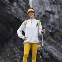 China Custom Men's Quarter Zip Stand Collar Thermal Fleece Pullover Antibacterial Contrast Stitching Outdoor Hiking Top for sale