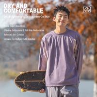 China Loose Color Block Couple Sweatshirt, Crew Neck Long Sleeve Quick Dry Sun Protection Sports Base Layer for sale