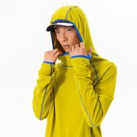 China Custom Unisex Quarter Zip Hooded Fleece Top Antibacterial Thermal Outdoor Midlayer Hoodies for sale