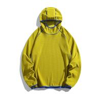 China Custom Unisex Quarter Zip Hooded Fleece Top Antibacterial Thermal Outdoor Midlayer Hoodies for sale